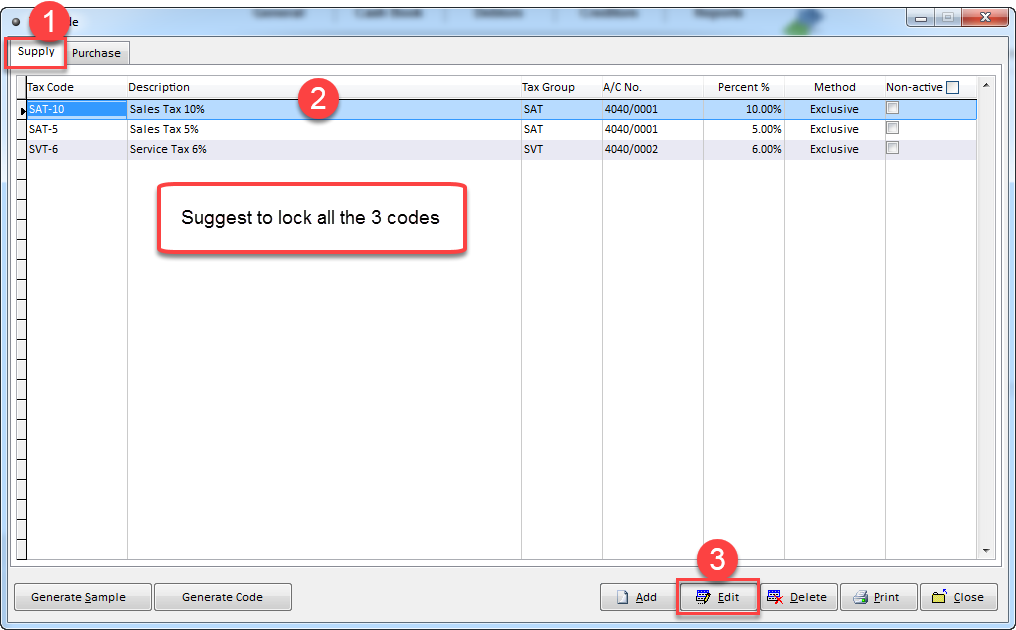 SST-0465 Re-generate SST Tax Codes